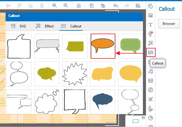 How To Add Callout dialog Box Animiz